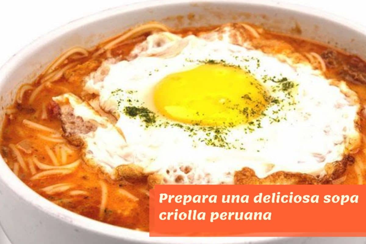 Receta de sopa criolla peruana 🍲 - Comida Peruana